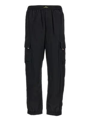 Fendi Fluid Nylon Cargo Trousers - Black
