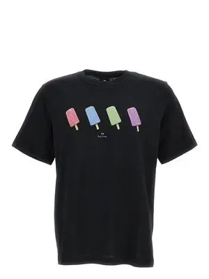 Paul Smith Short-sleeve T-shirt With Print - Black