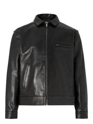 NEIGHBORHOOD Leather Sports Jacket - Black