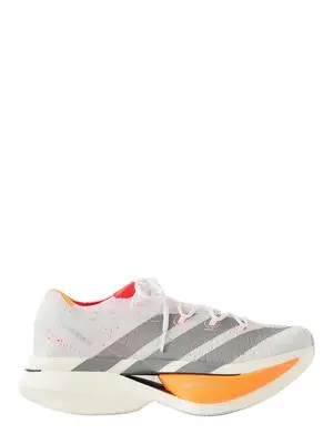 Adidas Adizero Prime X3 Striped Running Sneakers - White