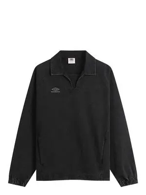 UMBRO Washed Drill Top - Black/volcanic Ash