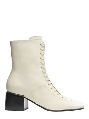 LILI CURIA Jules Lace-up Ankle Boots - Neutrals