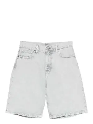 Carhartt Work In Progress Buttoned Denim Shorts - Grey
