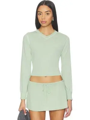 Frankies Bikinis Eli Knit Sweater - Mint