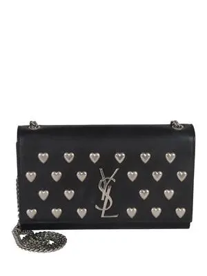 SAINT LAURENT Saint Laurent Studded Heart Kate Chain Bag