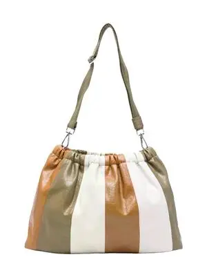 BELLEROSE Hobby Striped Clutch - Brown