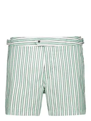 TOM FORD Striped Nylon Swim Shorts - Green