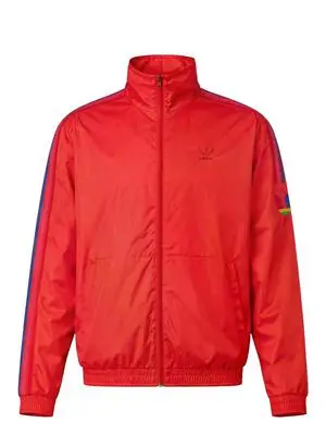 Adidas 3d Trefoil 3-stripes Jacket - Red