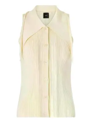 Pinko Button-Up Top Grey