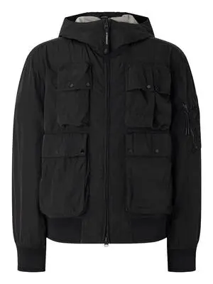 C.P. COMPANY Chrome-r Shell Hooded Jacket - Black