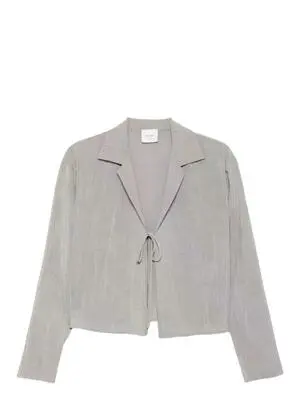 ALYSI Crinkle-tie Blouse - Grey