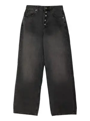 Free People Nia Button-fastening Jeans - Grey