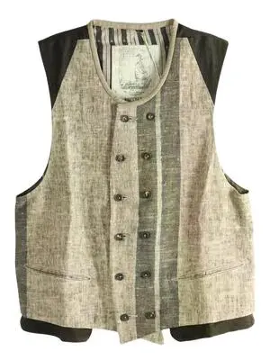ZIGGY CHEN Buttoned Waistcoat - Black