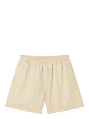 Obey Logo-patch Shorts - Neutrals