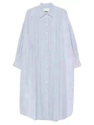 BELLEROSE Striped Midi Shirt Dress - Blue