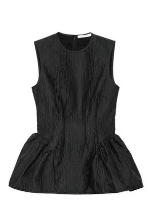 Cecilie Bahnsen Cbdaimi Peplum Top - Black