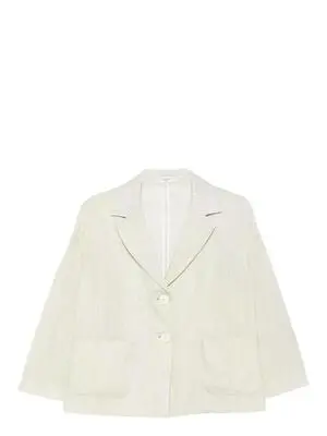 CIRCOLO 1901 Button Pocket Blazer - Neutrals