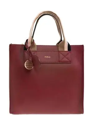 Furla Leather Tote Bag - Red