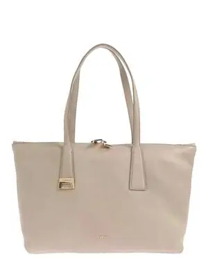 Furla Olivia Leather Tote Bag - Neutrals