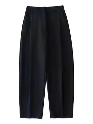 Studio Nicholson Pleated Wide-leg Trousers - Blue