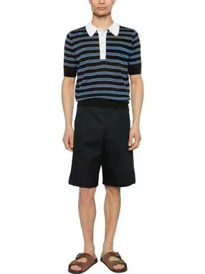 Gucci Logo-button Shorts - Blue