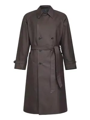 Giorgio Armani Double-breasted Belted Coat - Brown