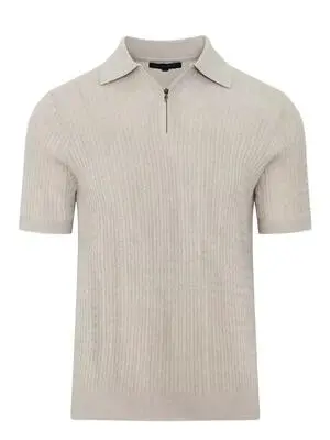 PATRICK ASSARAF Half-zip Polo Shirt - Grey