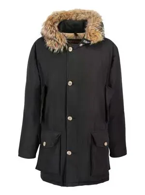 Woolrich Arctic Fur-trimmed Coat - Black