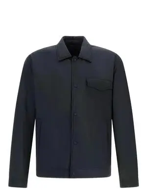 Herno Buttoned Pocket Jacket - Blue