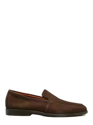 Santoni Leather Loafers Brown