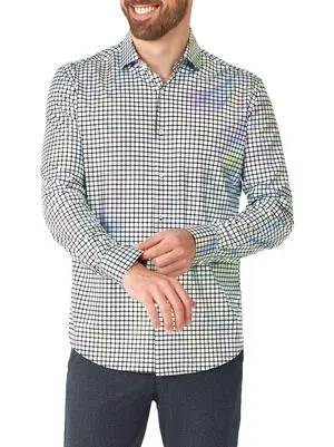 Opposuits Discoballer Modern Tailored Fit Button-up Shirt - Black Multi