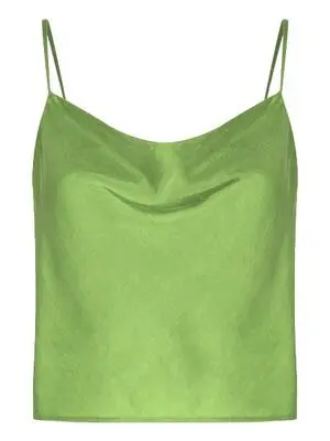 UNTITLED IN MOTION Amman Cowl-Neck Crop Tank
