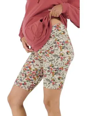CACHE COEUR Maternity Bike Shorts - Multicolor