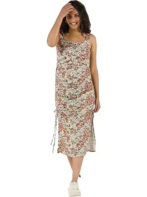 CACHE COEUR Maternity And Nursing Ruched Tank Dress - Multicolor