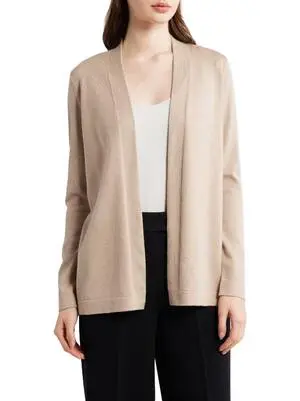 Anne Klein Chatham Open Front Cardigan Latte