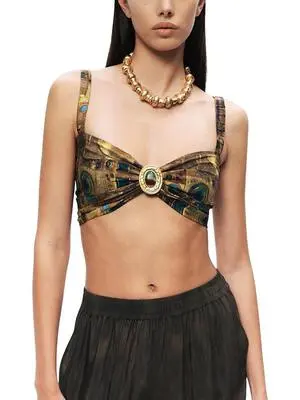 NOCTURNE Ring Detail Crop Top - Multi-colored