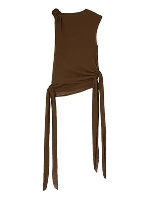 GANNI Ganni Mesh Tie Top