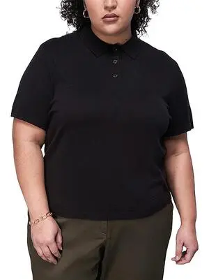 WILDFANG Everyday Sweater Polo - Black