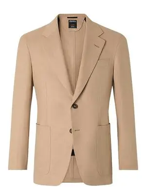 Zegna Oasi Lino Flower Jacket - Beige