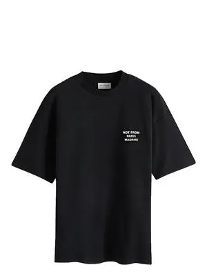 Drole De Monsieur Not From Paris Slogan T-shirt - Black