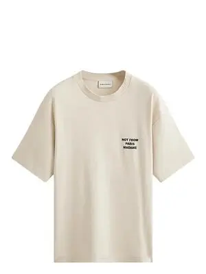 Drole De Monsieur Not From Paris Slogan T-shirt - Mastic
