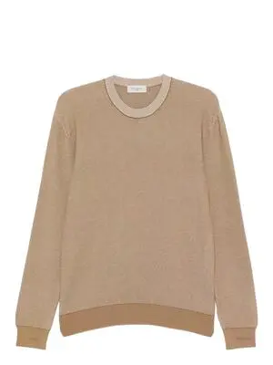 PIACENZA CASHMERE 1733 Patterned Crewneck Sweater - Neutrals