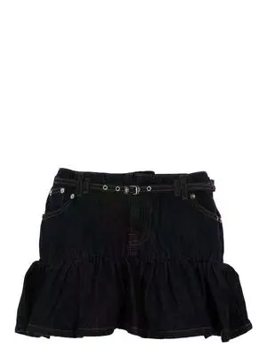 AMISH SUPPLIES Ginza Ruffled Skirt - Blue