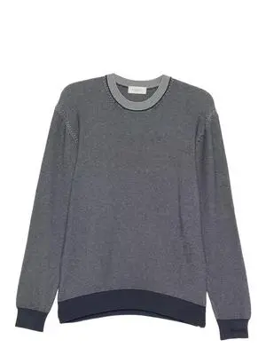 PIACENZA CASHMERE 1733 Patterned Silk Sweater - Blue
