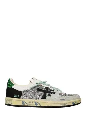 Premiata Bskt Clayd 8165 Appliqué Sneakers - Silver
