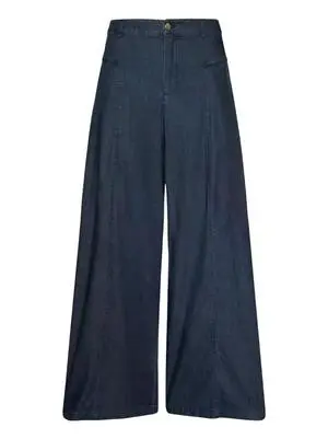 ELENA MIRÒ Wanda Wide-leg Jeans - Blue