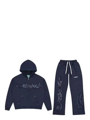 GODSPEED Raw Import Sweatsuit - Navy Blue