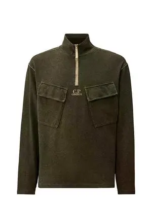 C.P. COMPANY Zip Pocket Sweater - Grey