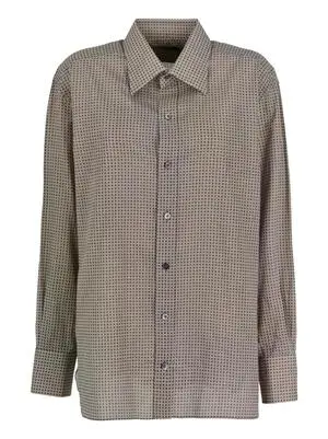 TOM FORD Circle Print Shirt - Neutrals