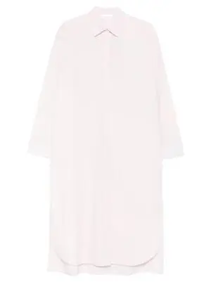 ROBERTO COLLINA Collared Midi Dress - Pink